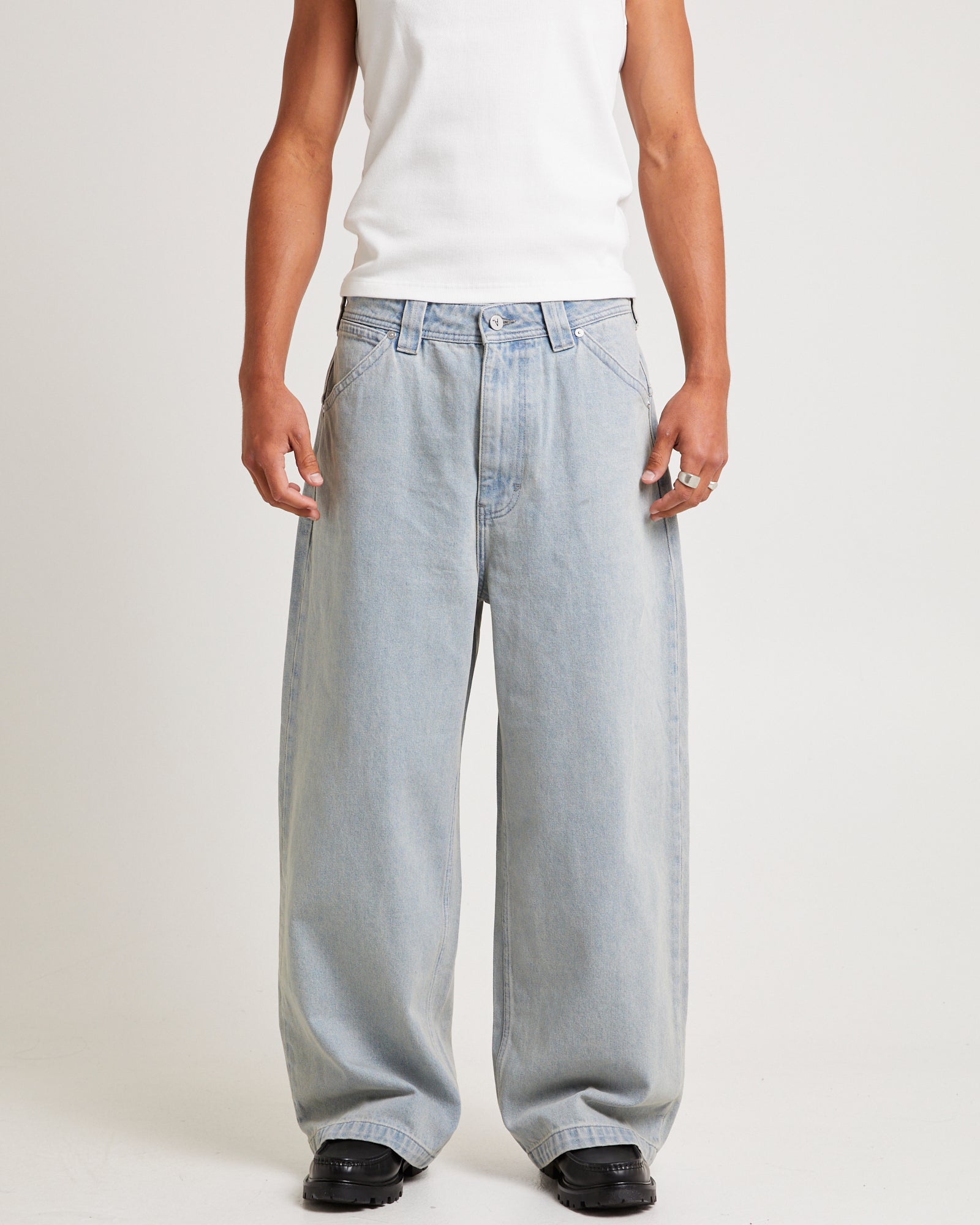 A7 Mega Baggy Denim Jeans Wayne – General Pants Co.