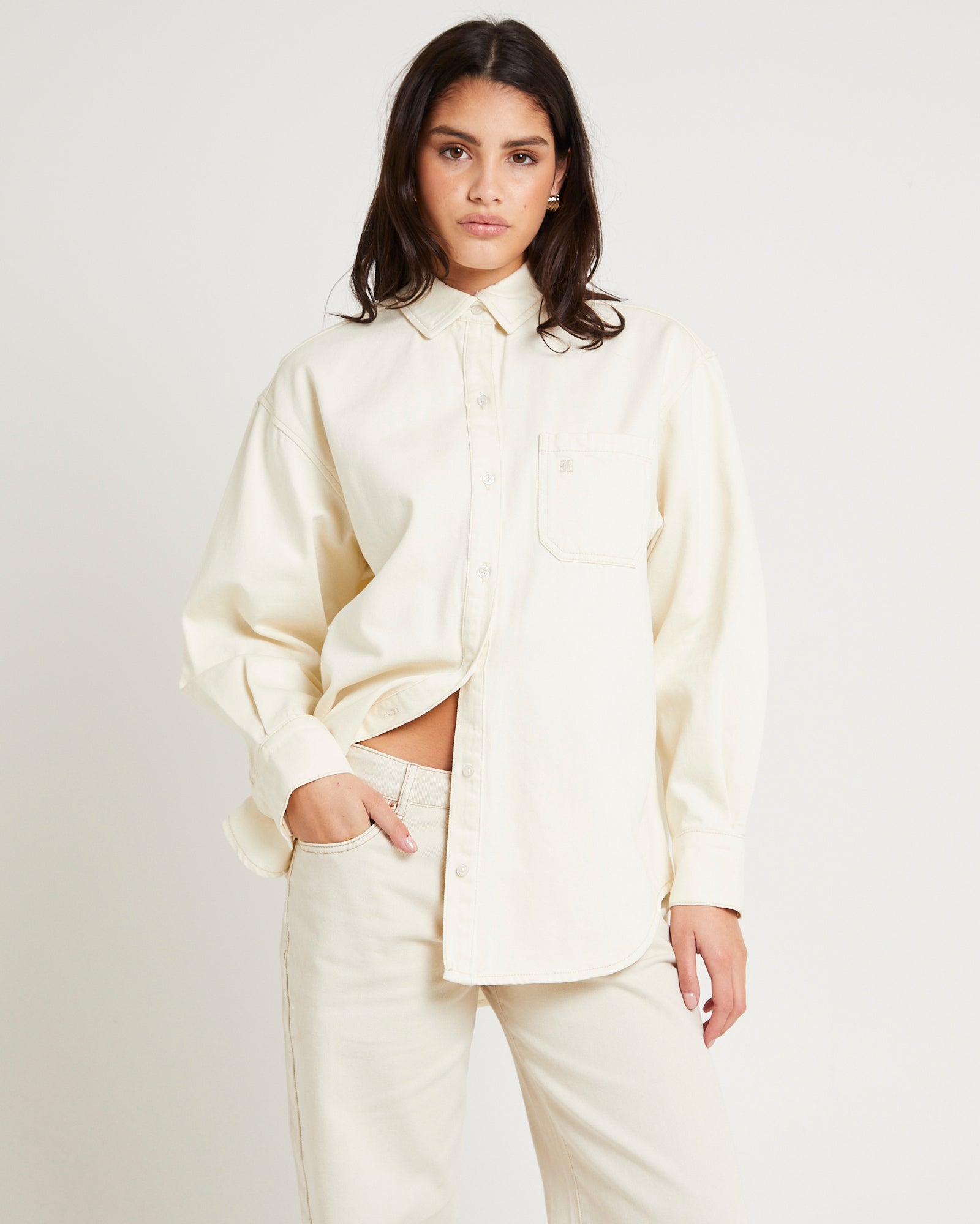 Delta Denim Oversized Long Sleeve Shirt – General Pants Co.