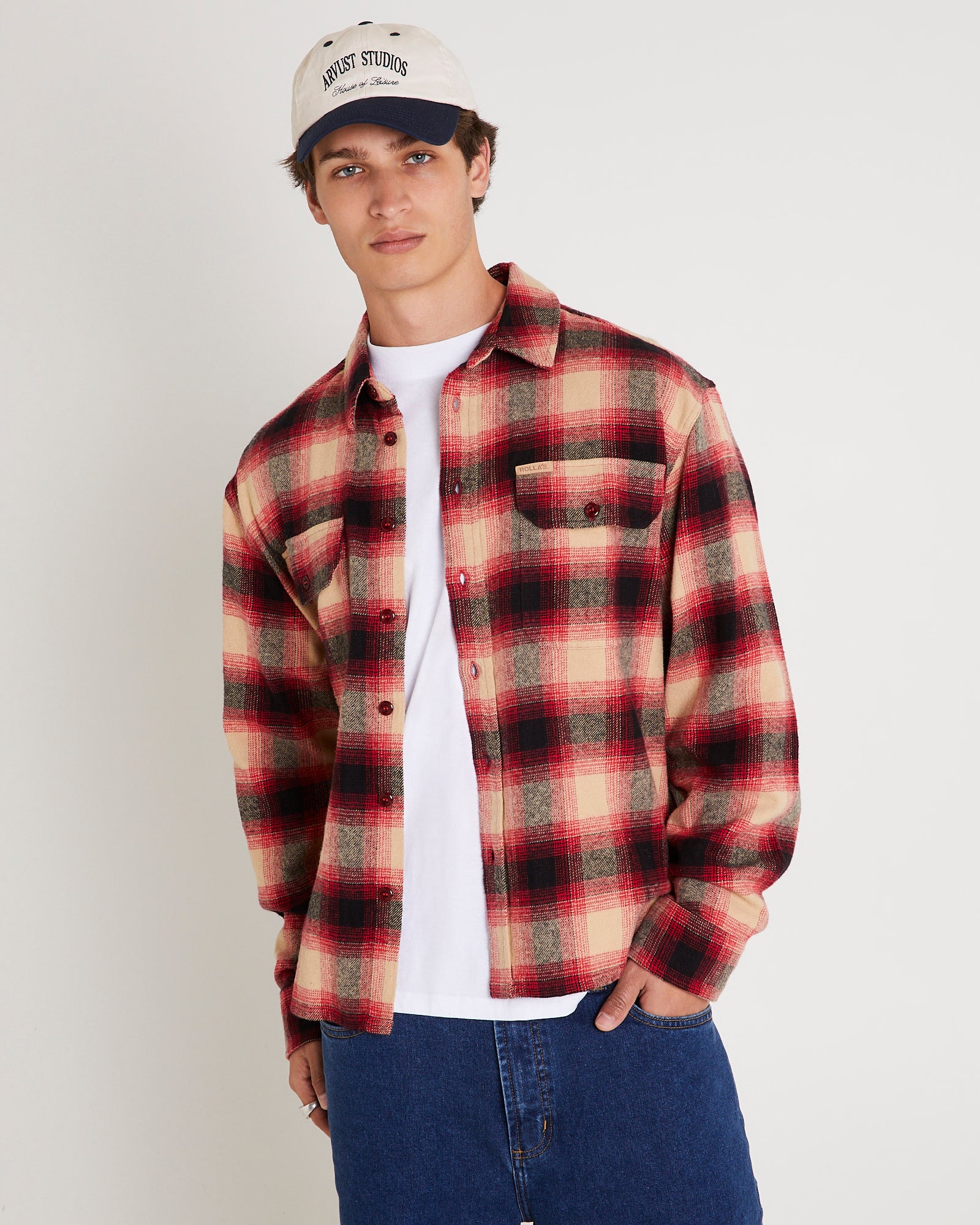 Trailer Check Long Sleeve Shirt – General Pants Co.