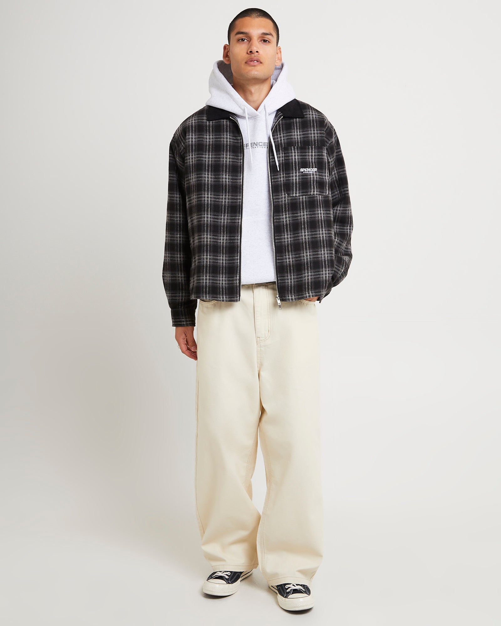 Caden Zip Long Sleeve Shirt – General Pants Co.