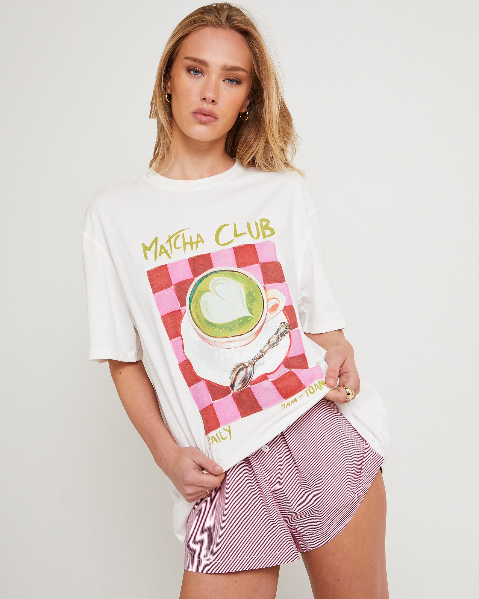 Matcha Club Boyfriend T-Shirt – General Pants Co.