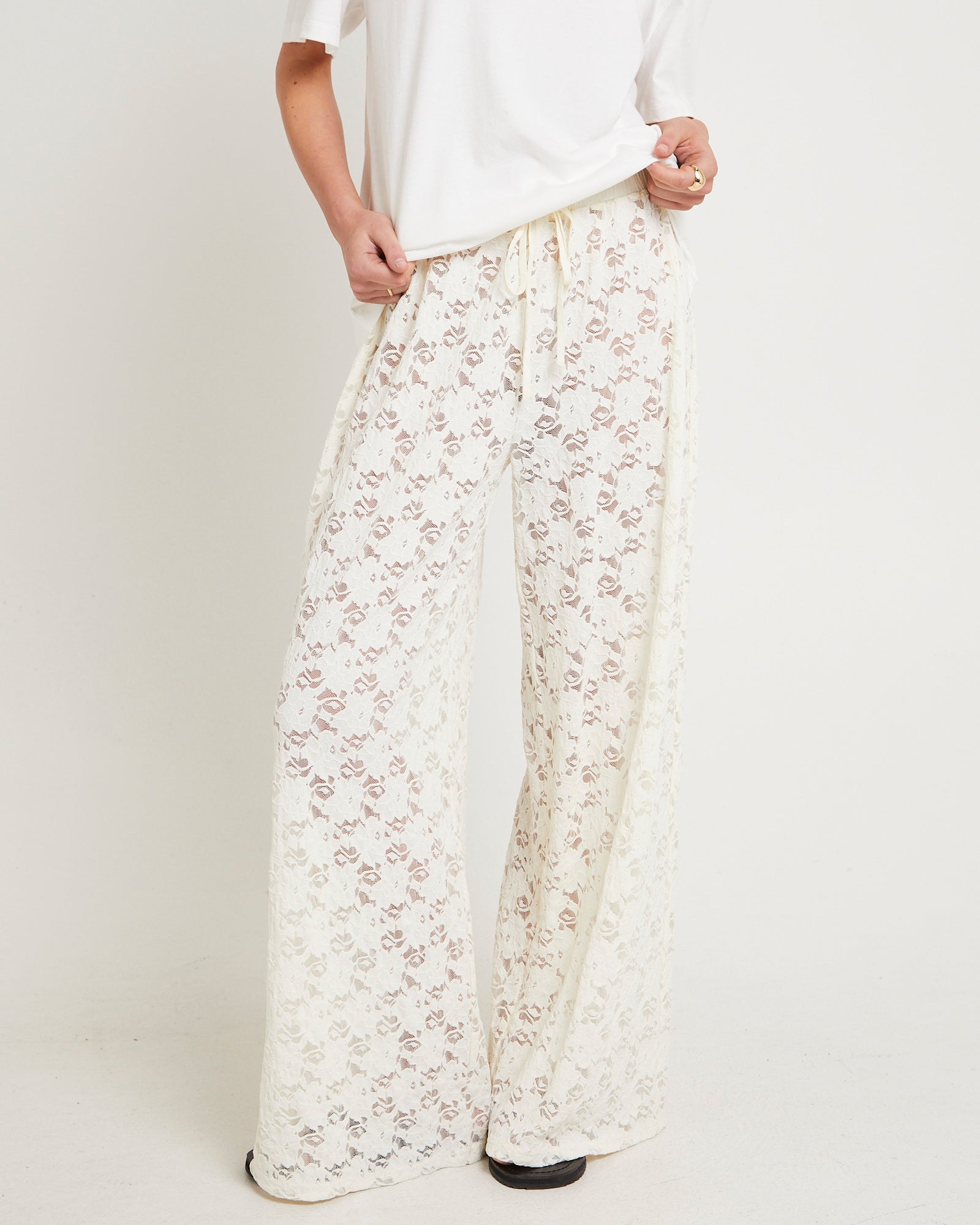 Jasmine Lace Relaxed Pants – General Pants Co.