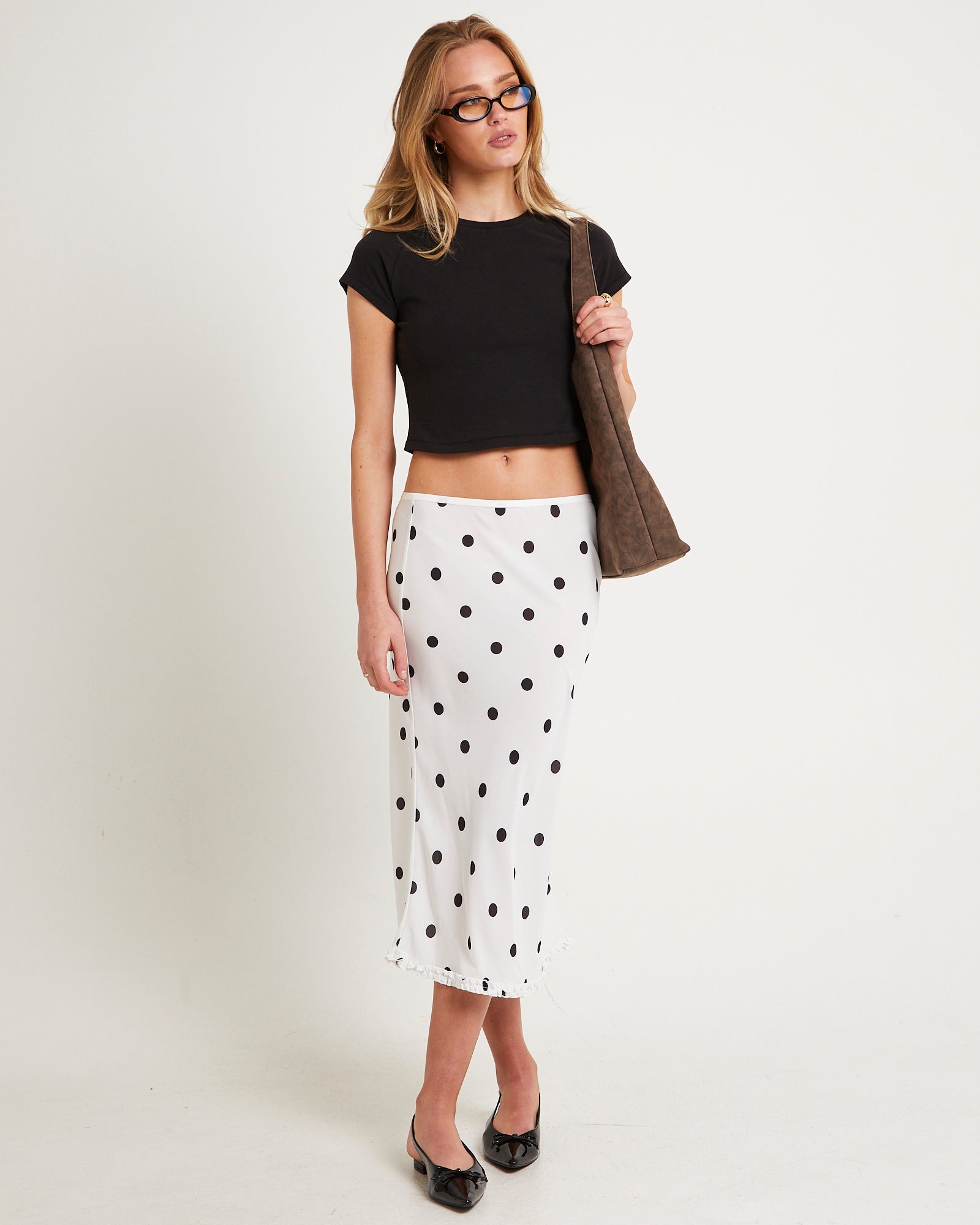 Bijou Polka Midi Skirt – General Pants Co.