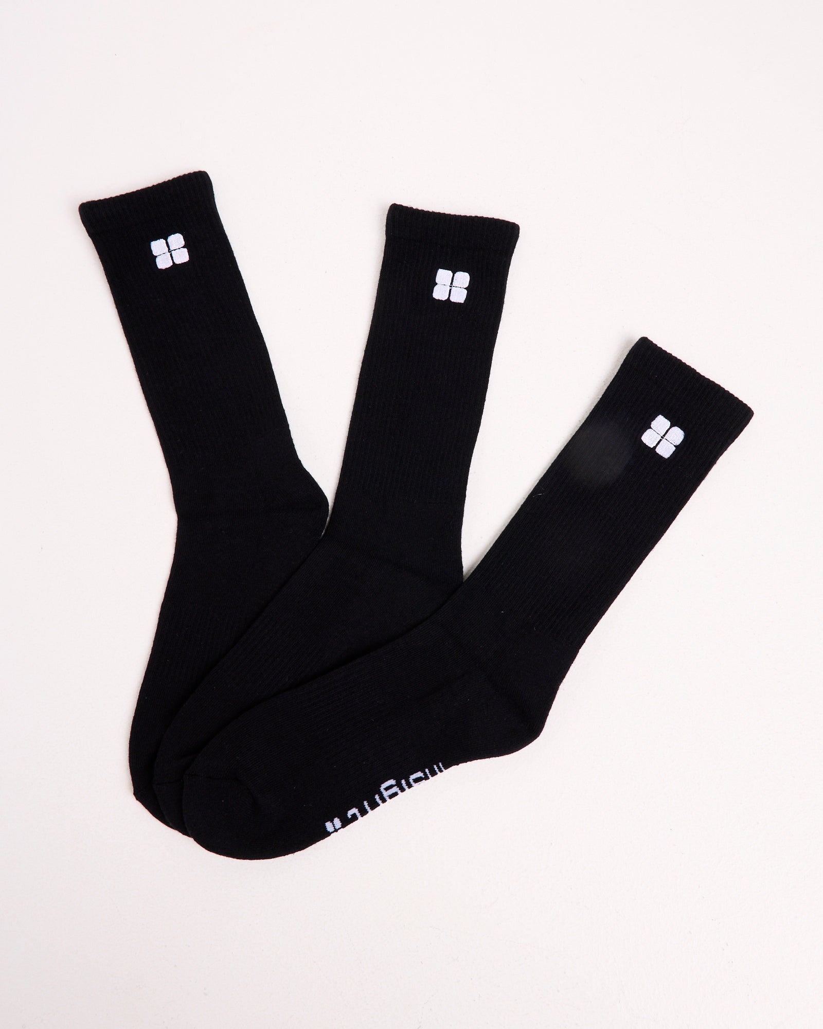 Box Logo Crew Socks 3 Pack – General Pants Co.