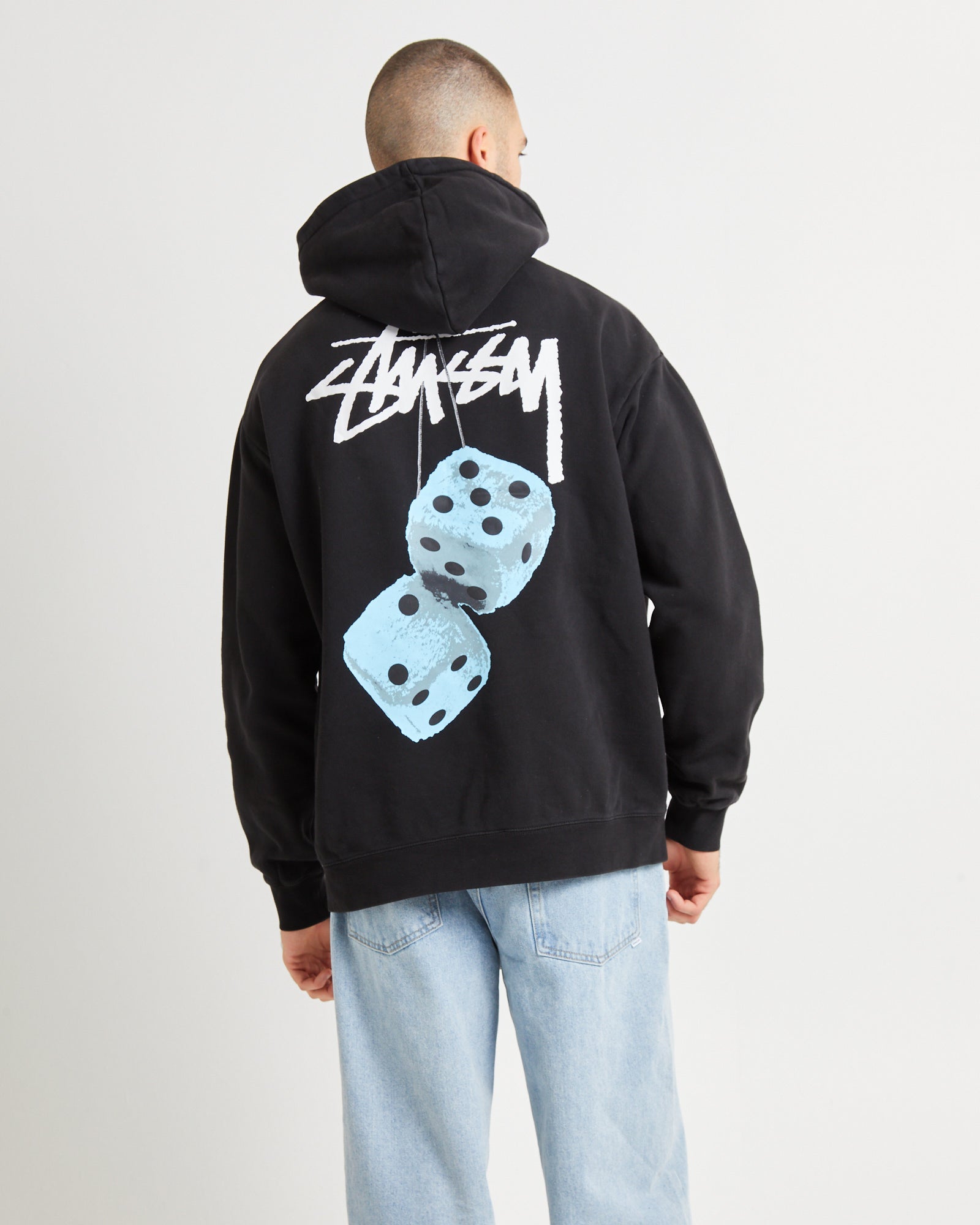 Fuzzy Dice Fleece Hoodie Black – General Pants Co.