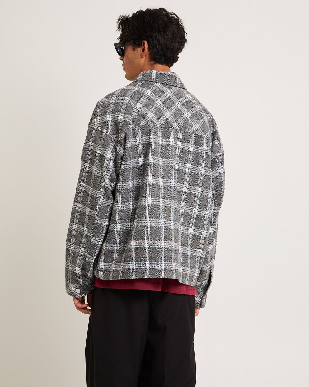 Brushed Check Zip Jacket – General Pants Co.