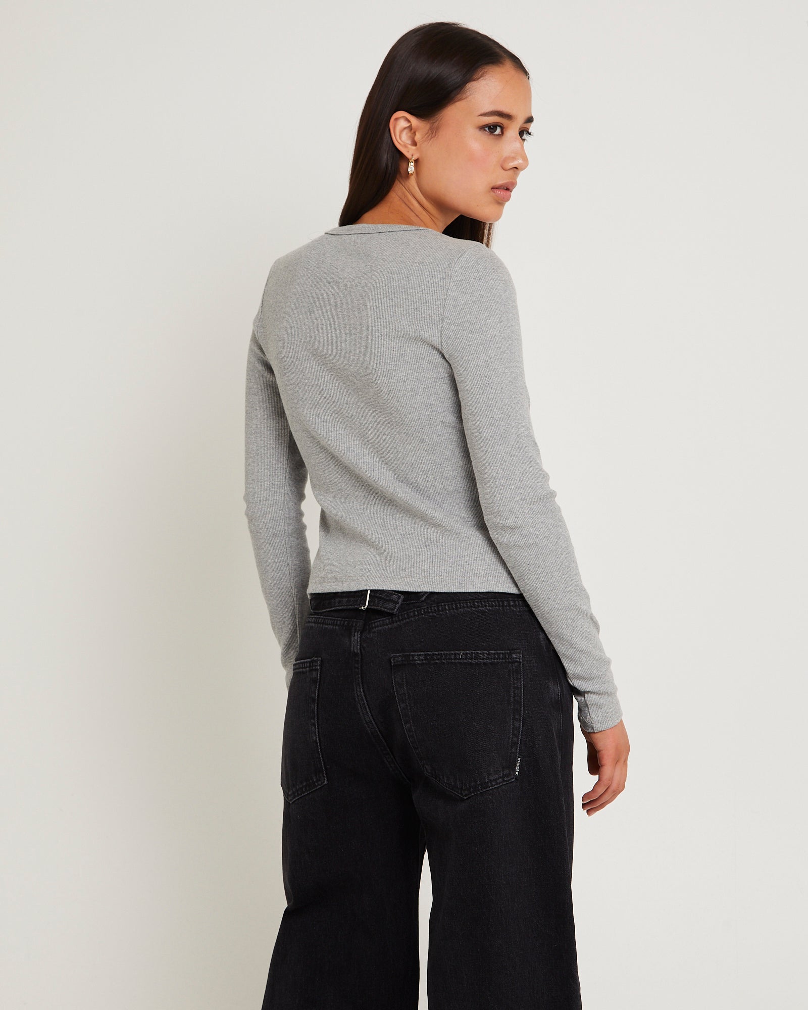 Maddy Button Asymmetric Top – General Pants Co.