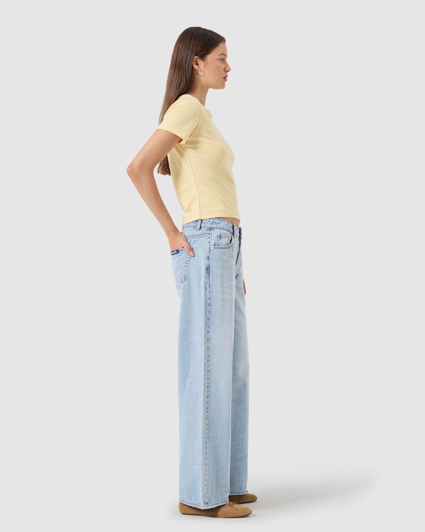 Kate Baggy Denim Jeans Breezy Blue – General Pants Co.