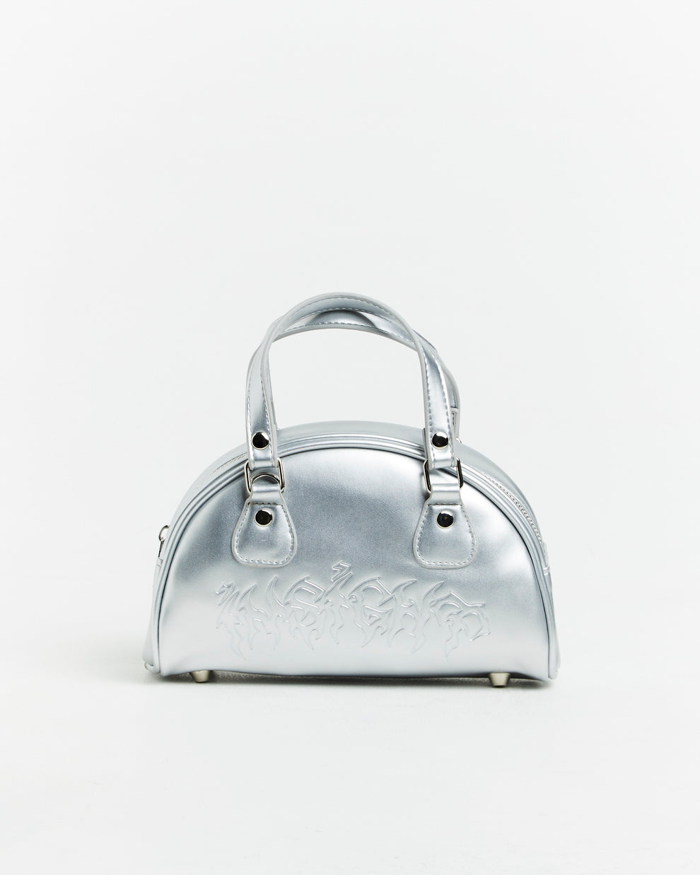 Mini Bowling Bag in Metallic Silver – General Pants Co.