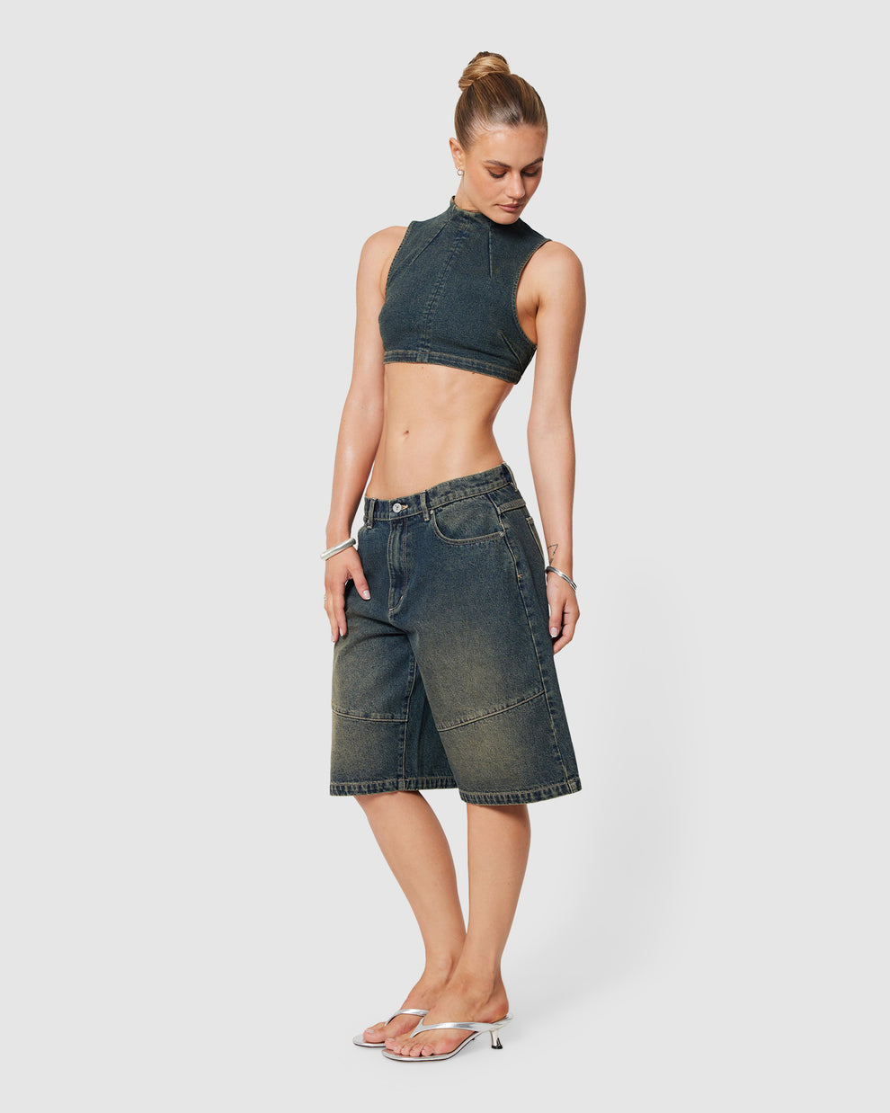 95 Super Baggy Denim Jorts Quinn – General Pants Co.