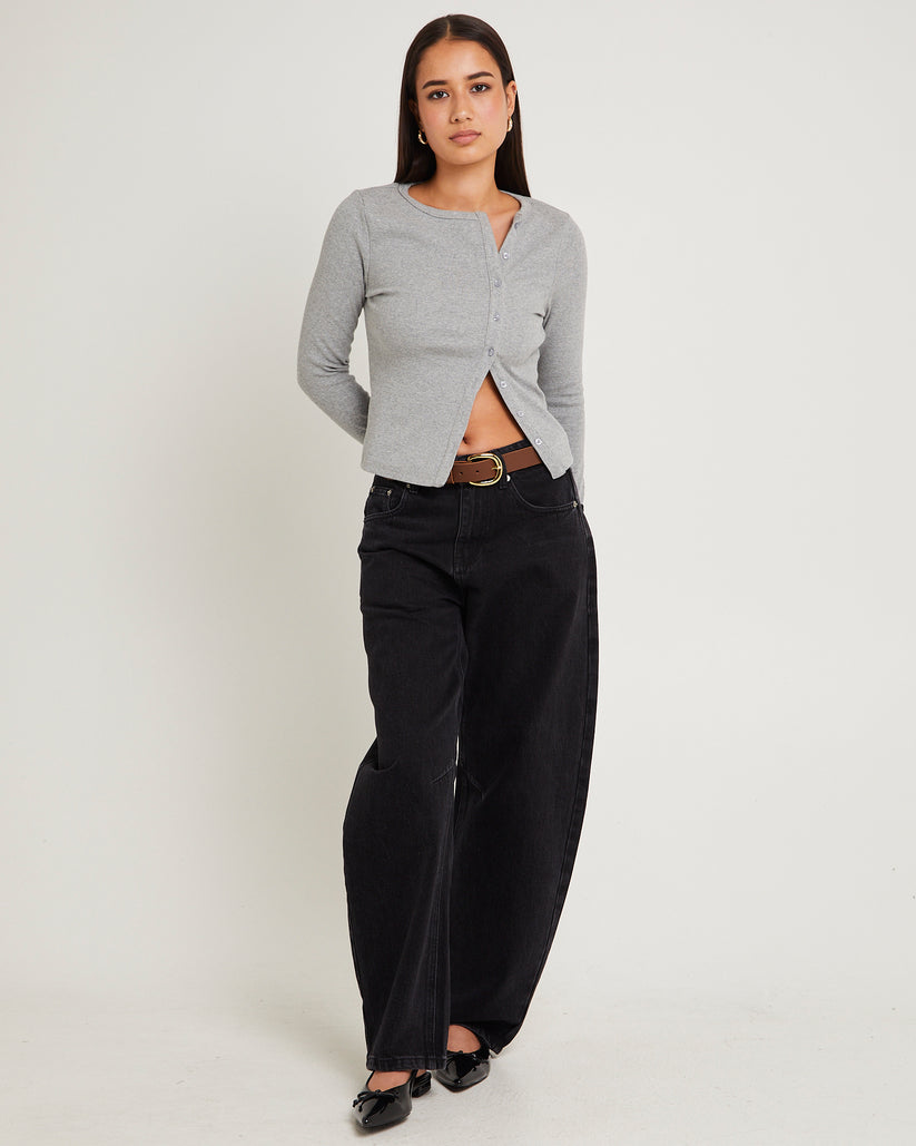 Maddy Button Asymmetric Top – General Pants Co.