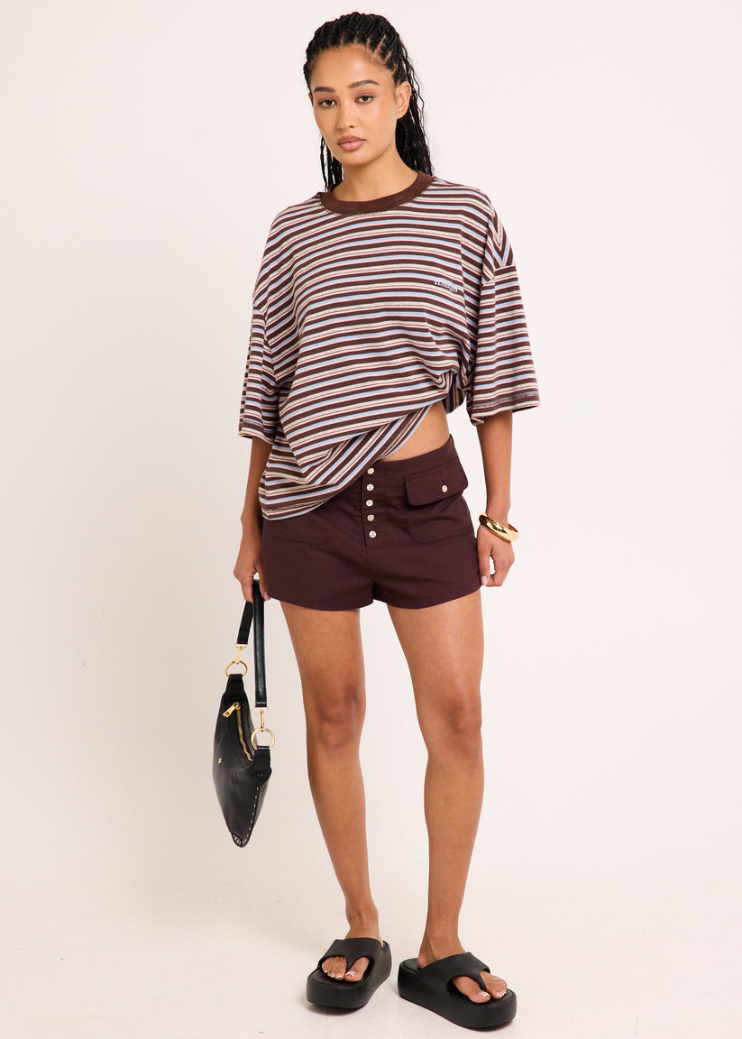 Harlem Striped Boyfriend T-Shirt – General Pants Co.