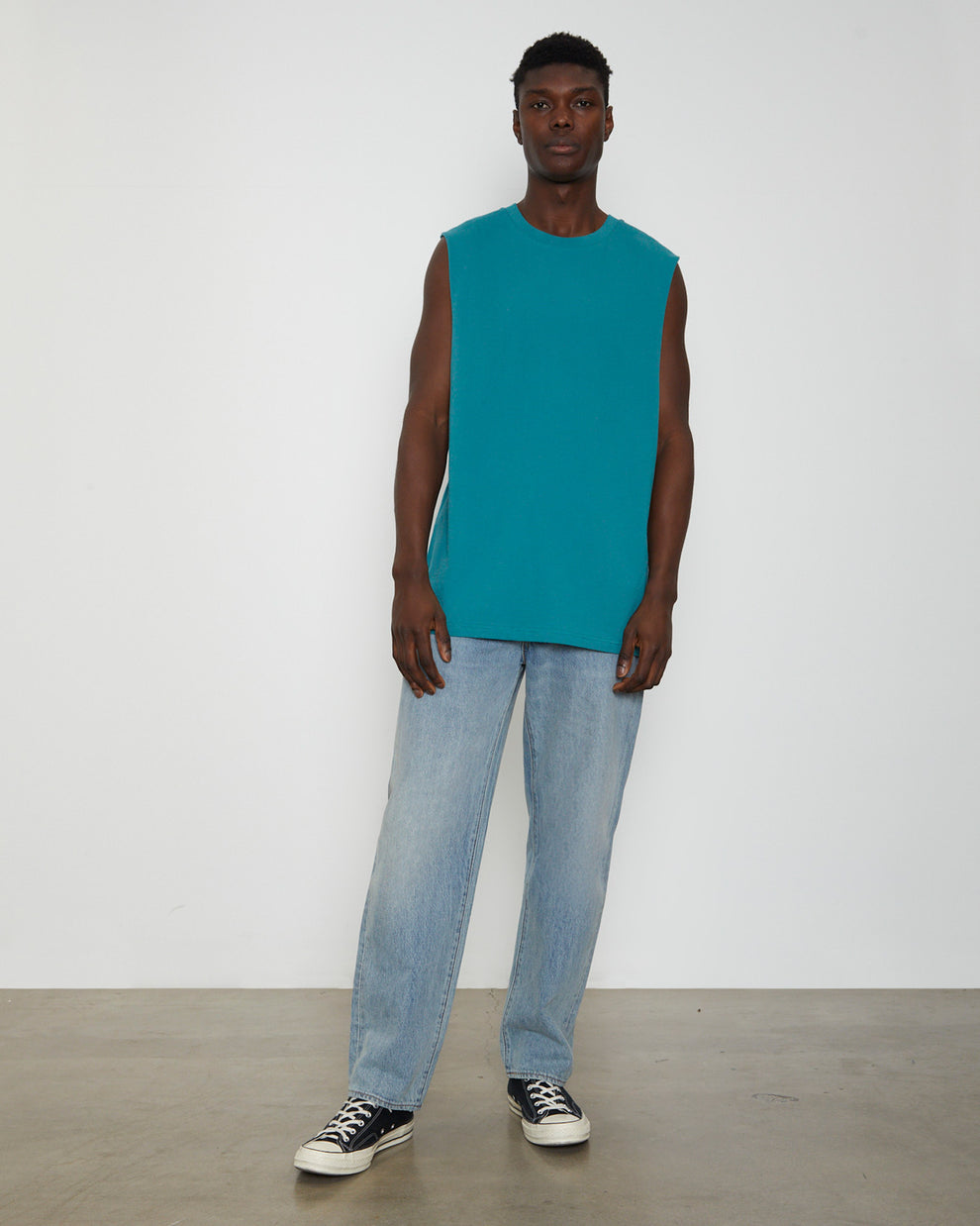 Muscle Tank Tee in Emerald – General Pants Co.