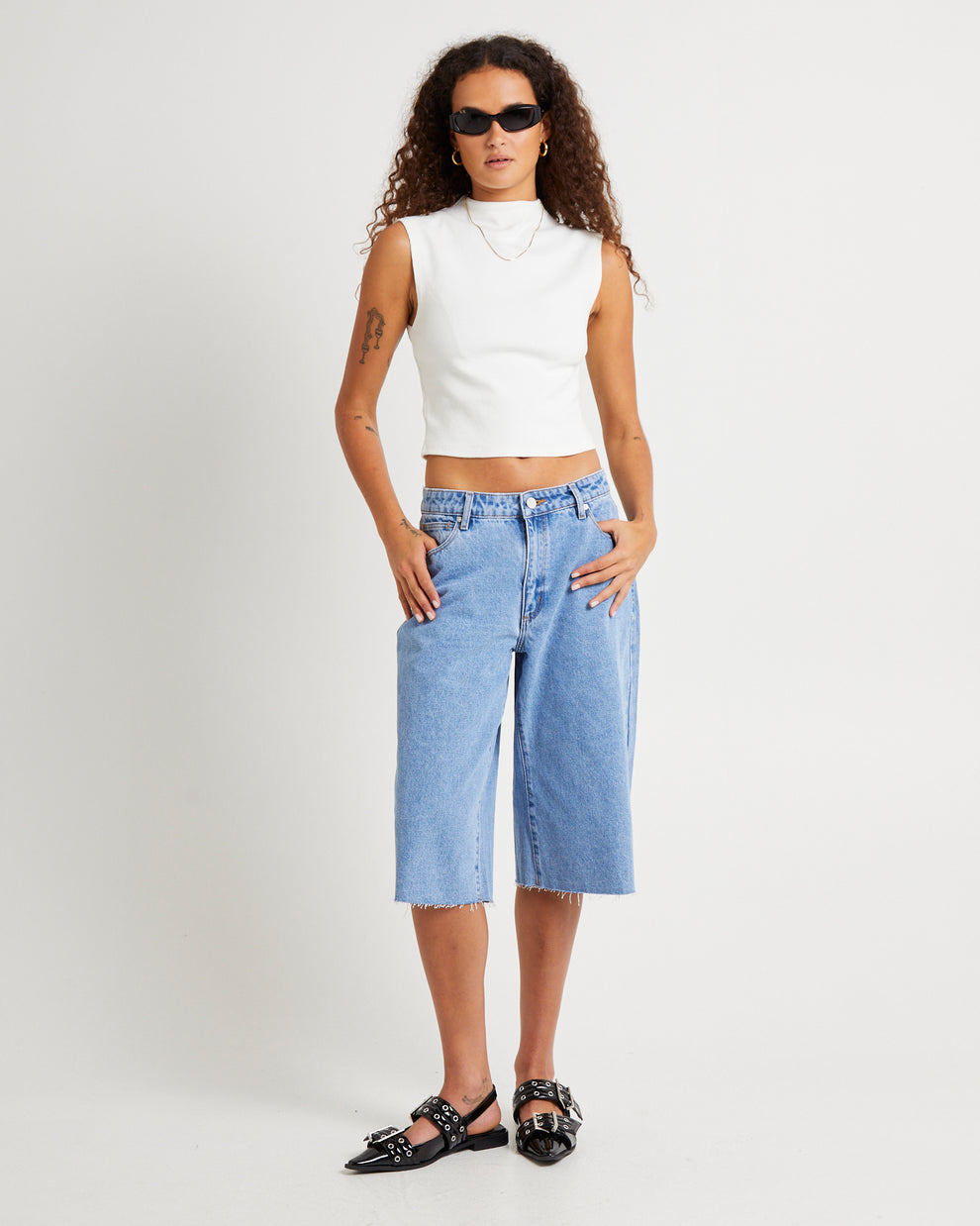 Long Denim Jorts Gigi – General Pants Co.