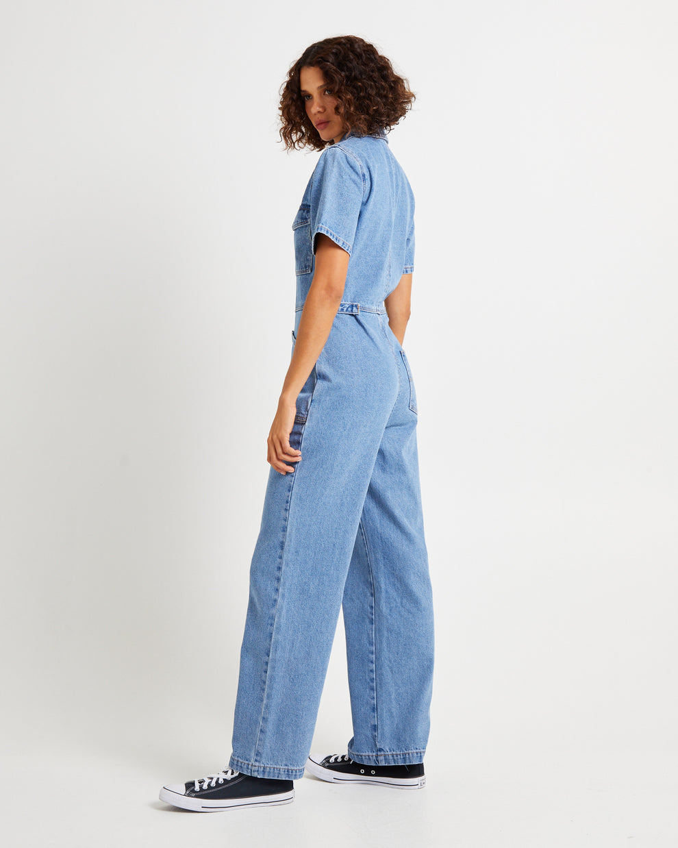 Coverall Ada Denim Jumpsuit Light Vintage – General Pants Co.