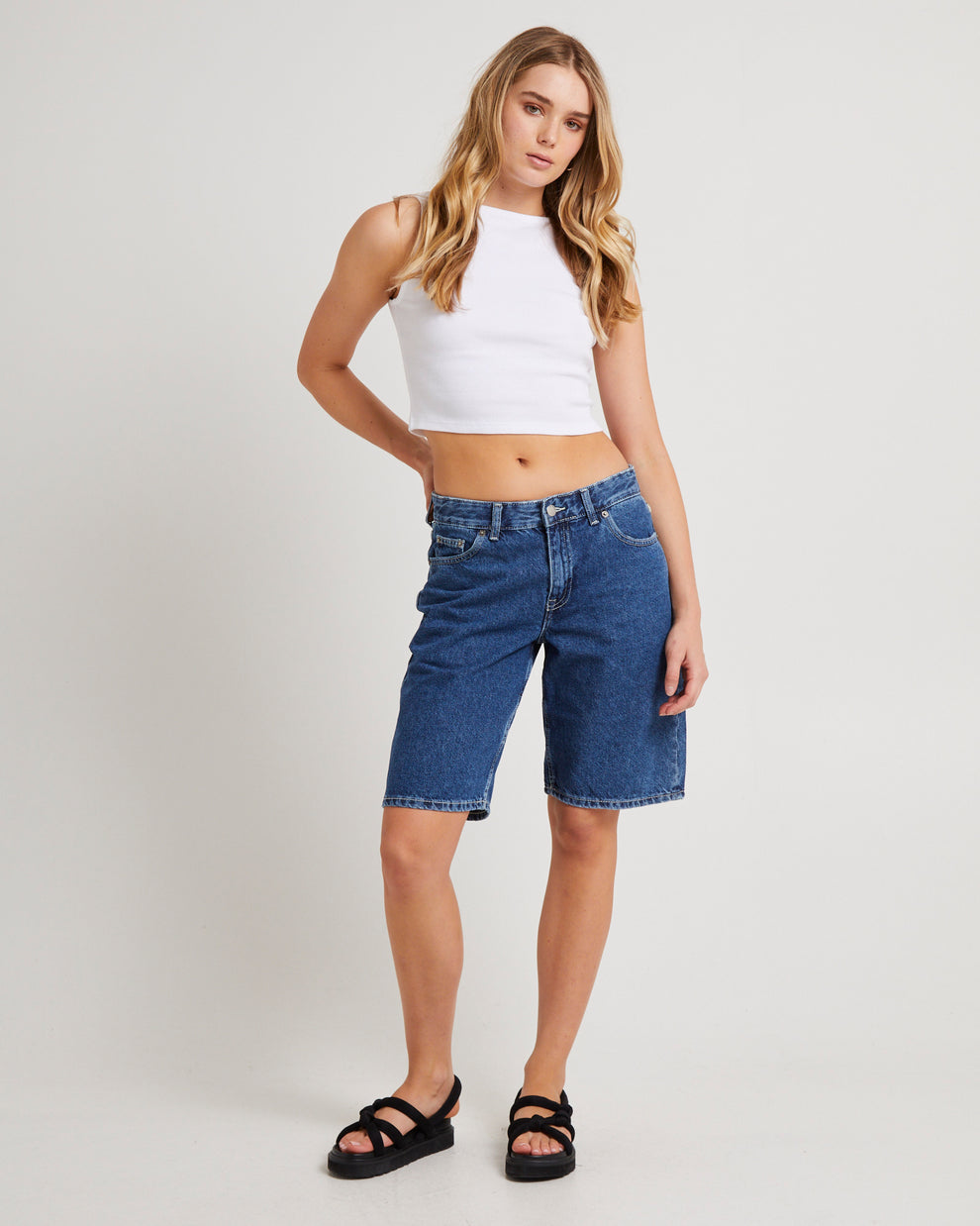 Lea Denim Jorts – General Pants Co.