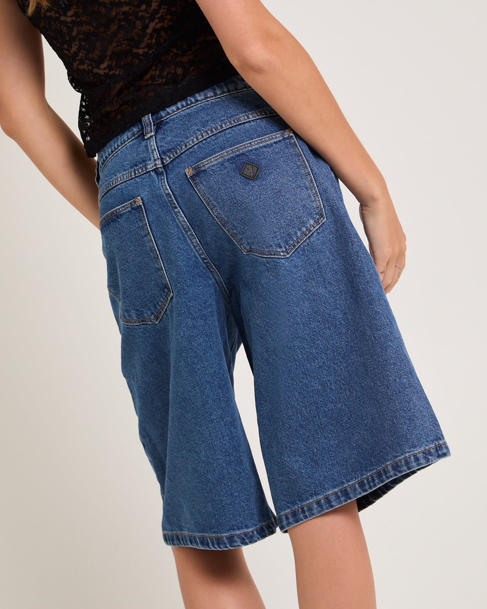 95 Super Baggy Denim Jorts Panels Bella – General Pants Co.