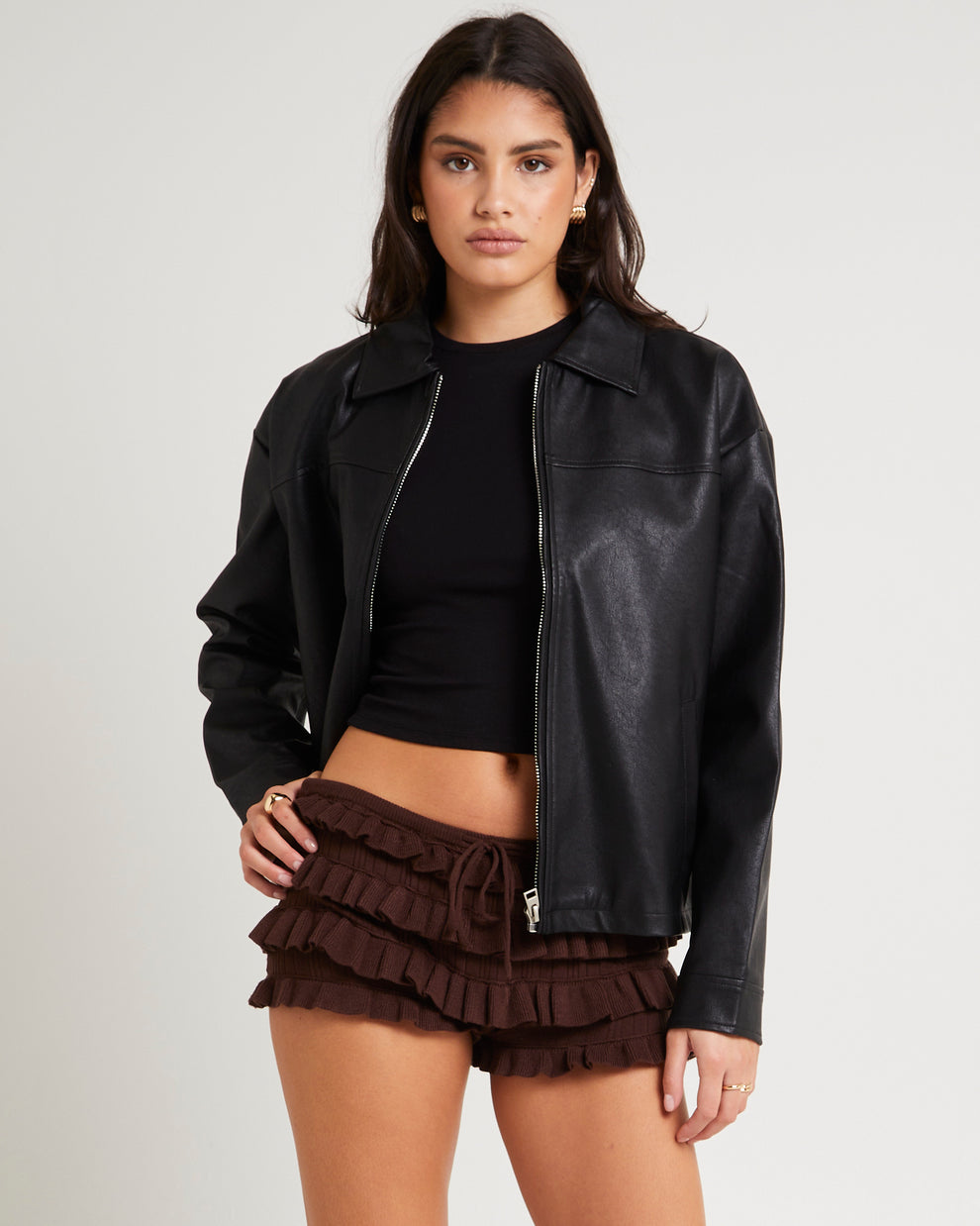 Clara Clean PU Jacket – General Pants Co.