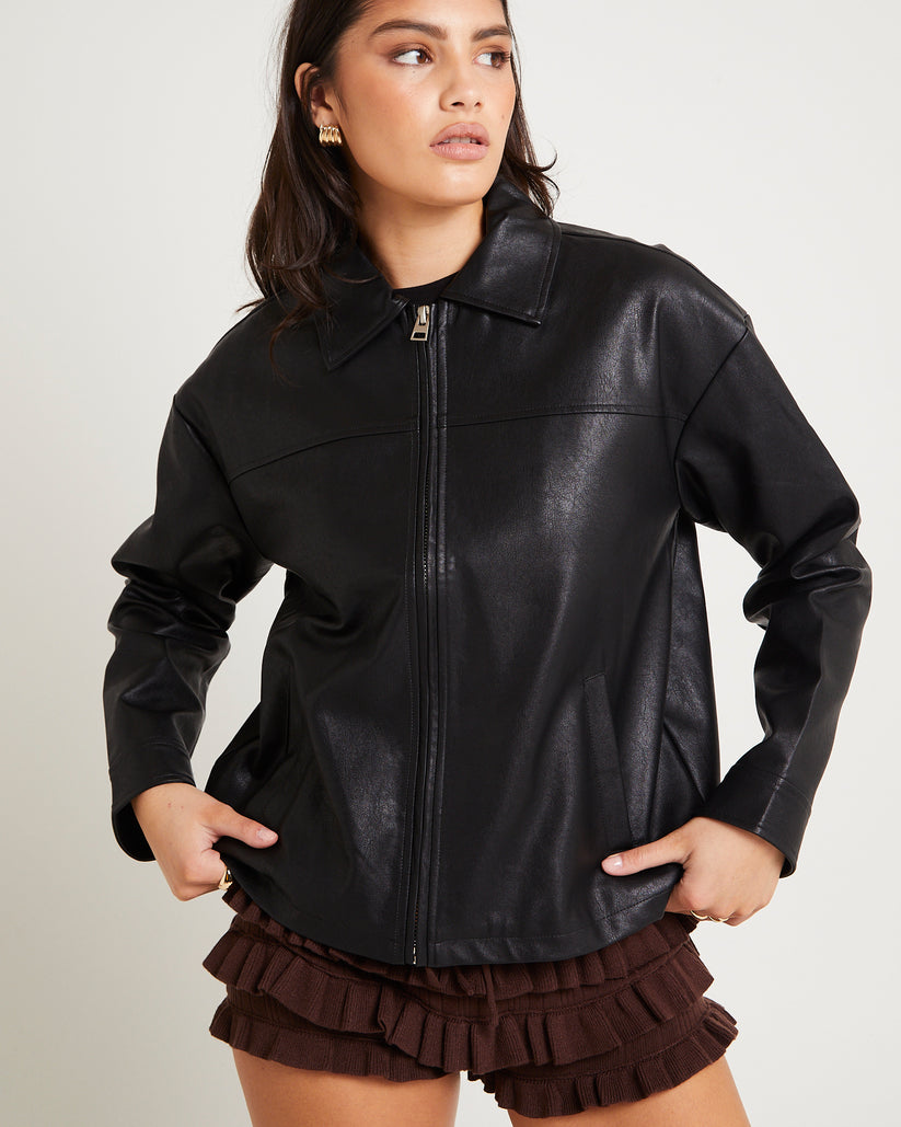 Clara Clean PU Jacket – General Pants Co.