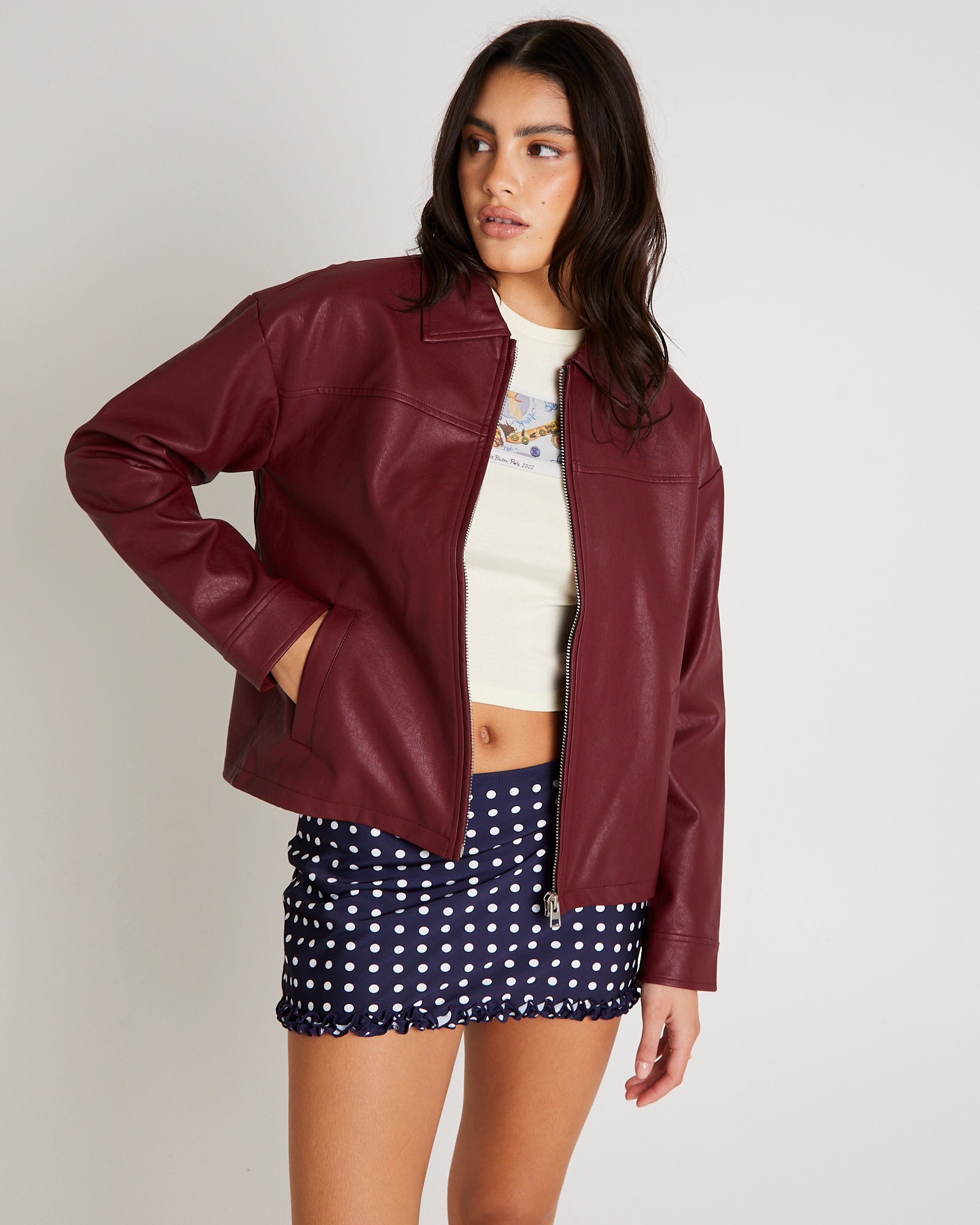 Clara Clean PU Jacket – General Pants Co.
